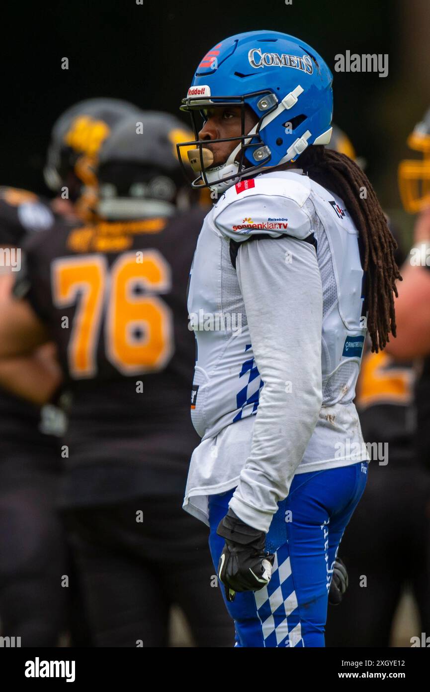 Germain Pelie (4, DL, Allgaeu Comets) GER, Munich Cowboys vs Allgaeu ...