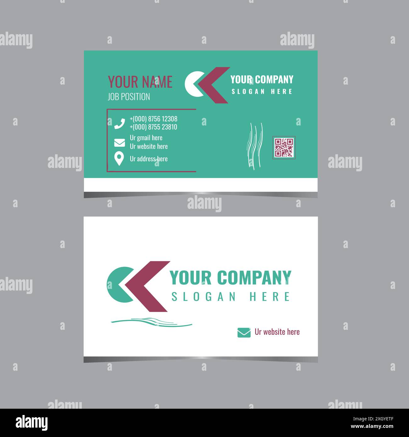 Creative and clean business card design.Premium modern business card ...