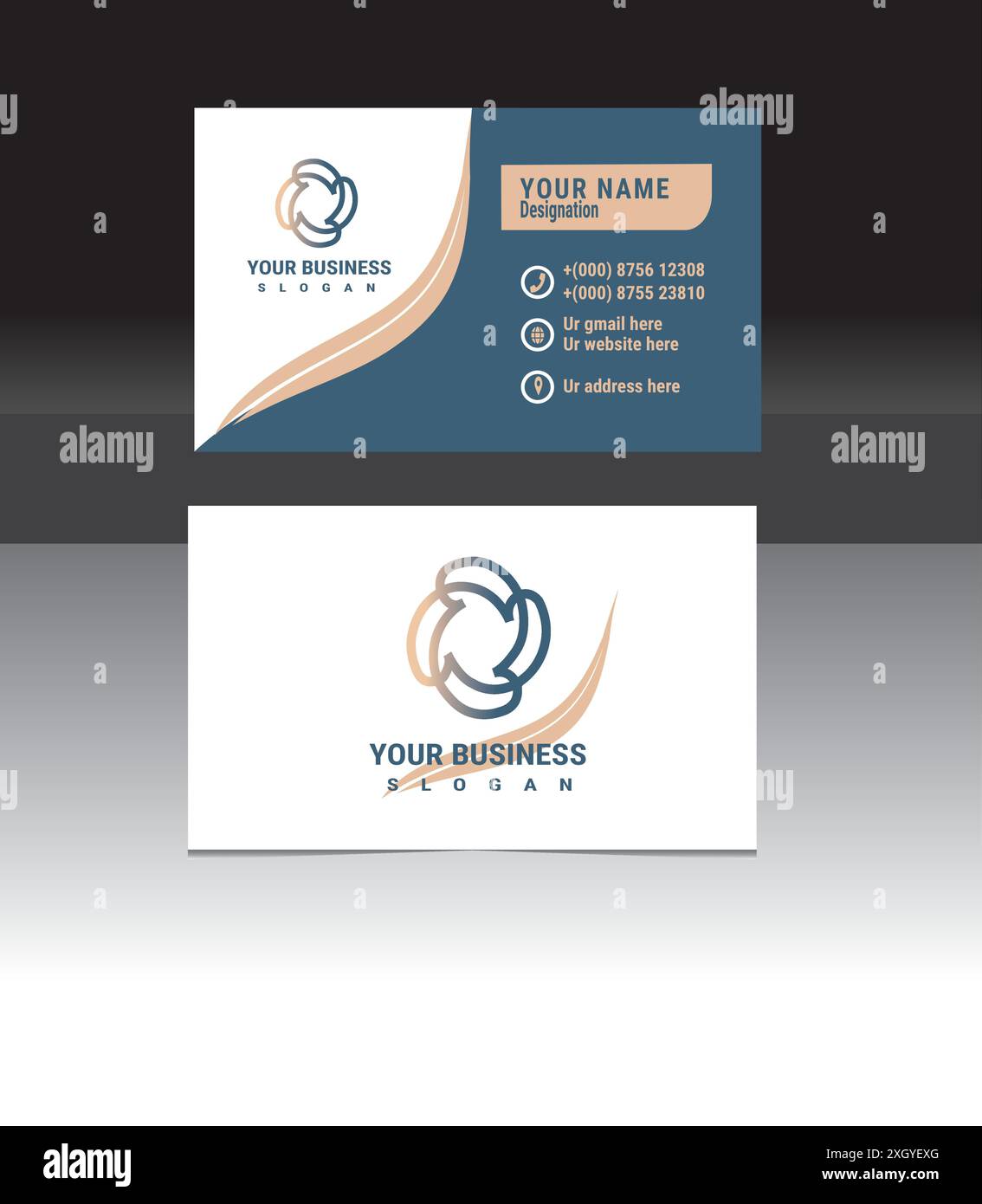 Creative and clean business card design.Premium modern business card ...