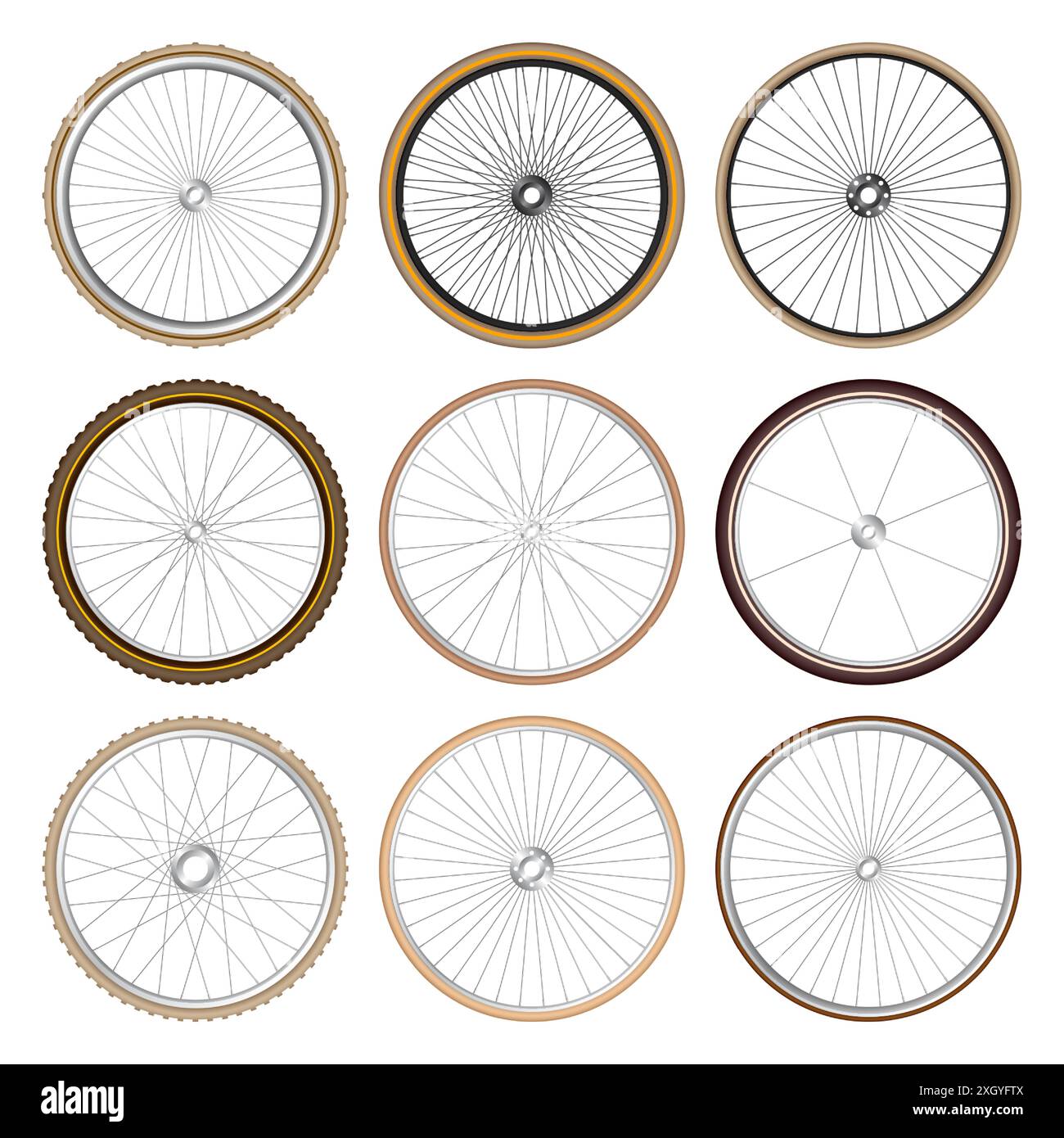 Spokes rims Stock Vector Images - Alamy