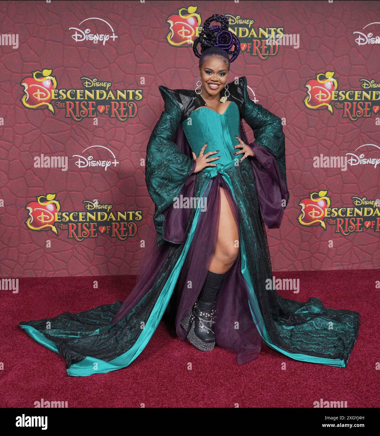 Dara Reneé arrives at the Disney's DESCENDANTS: THE RISE OF RED World ...