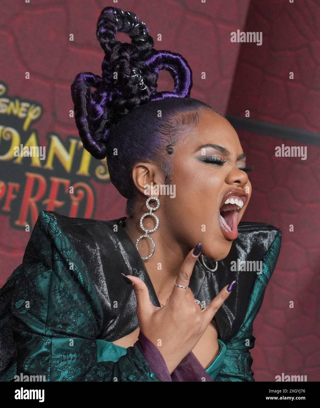 Dara Reneé arrives at the Disney's DESCENDANTS: THE RISE OF RED World ...