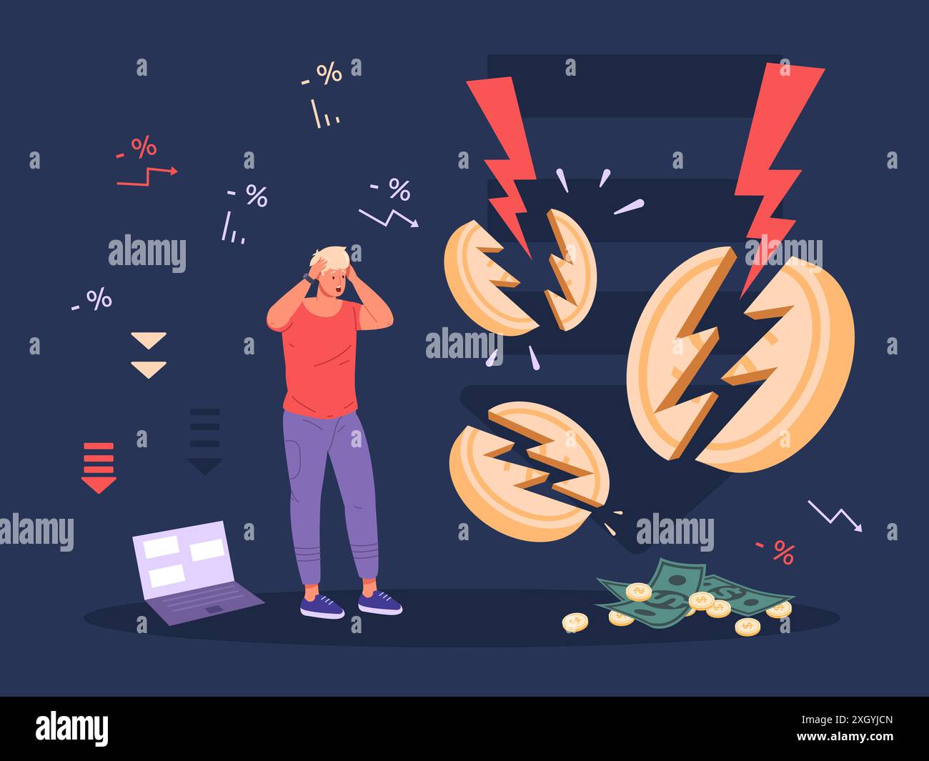 Collapse internet Stock Vector Images - Alamy