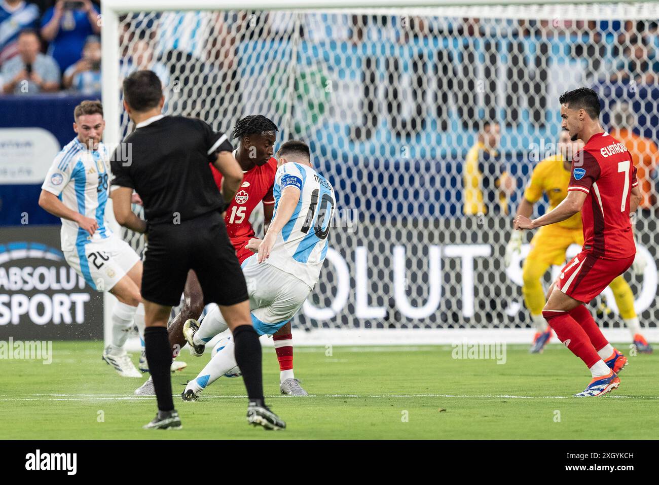East Rutherford, New Jersey, USA. 9th July, 2024. Lionel Messi (10) of ...