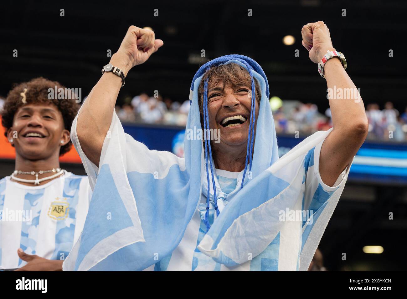 East Rutherford, New Jersey, USA. 9th July, 2024. Fans attend Conmebol ...