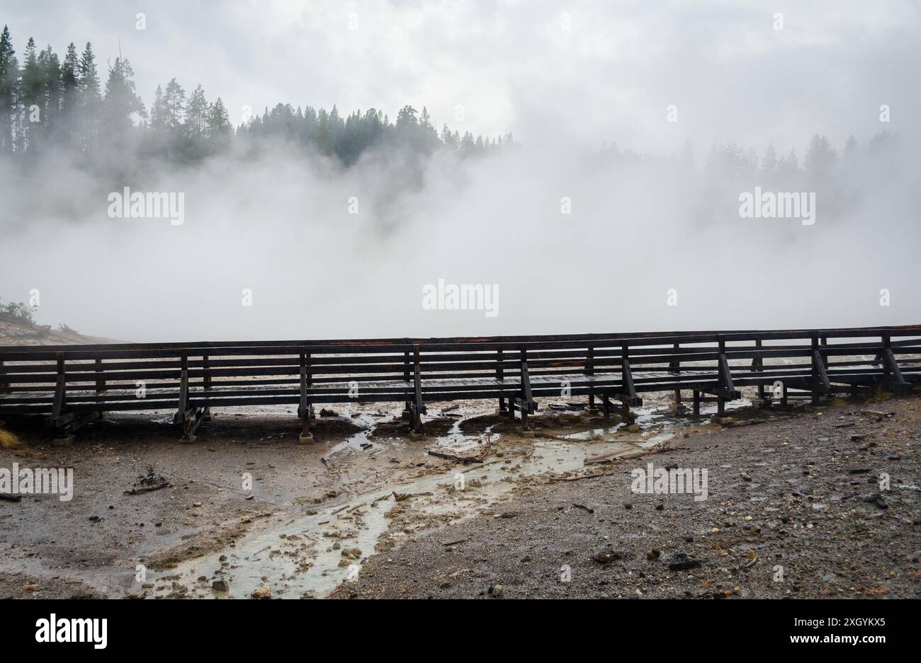 The Mud Volcano and Sulfur Cauldron, Mud Pots, and Fumaroles, in ...