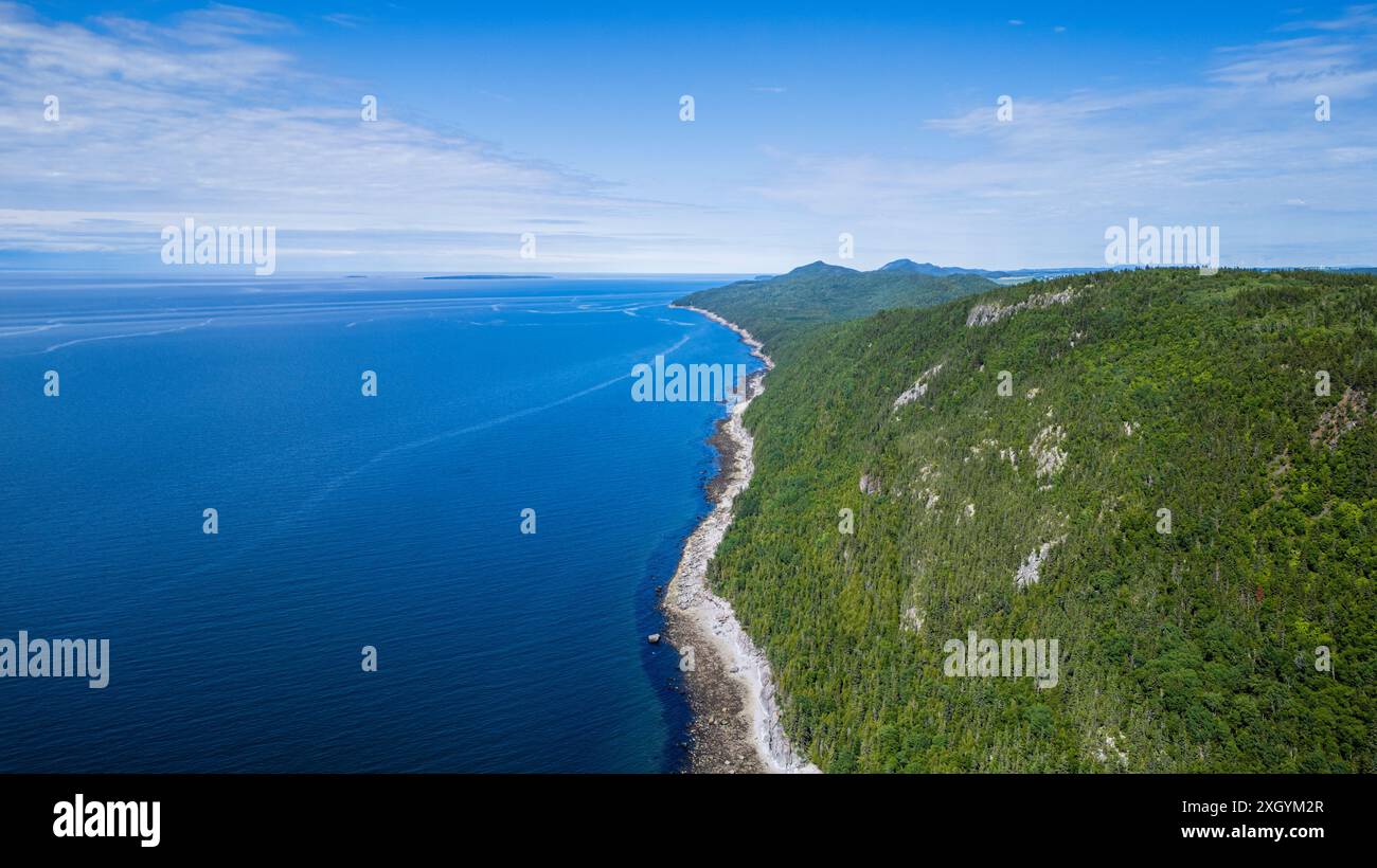 Lower Saint Laurent region landscape, Quebec Stock Photo - Alamy