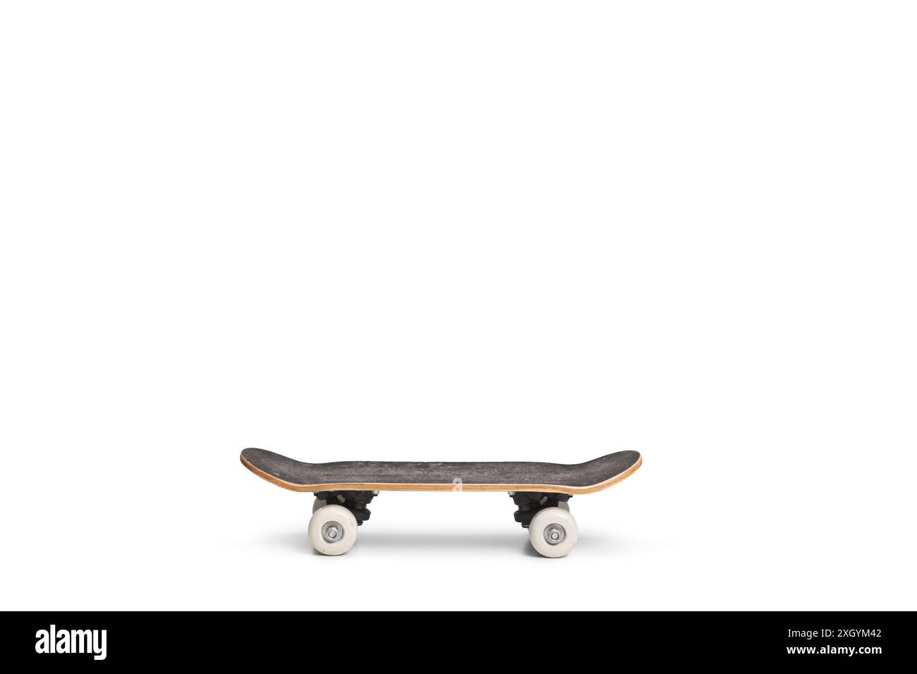 Studio shot of a mini skateboard isolated on white background Stock ...