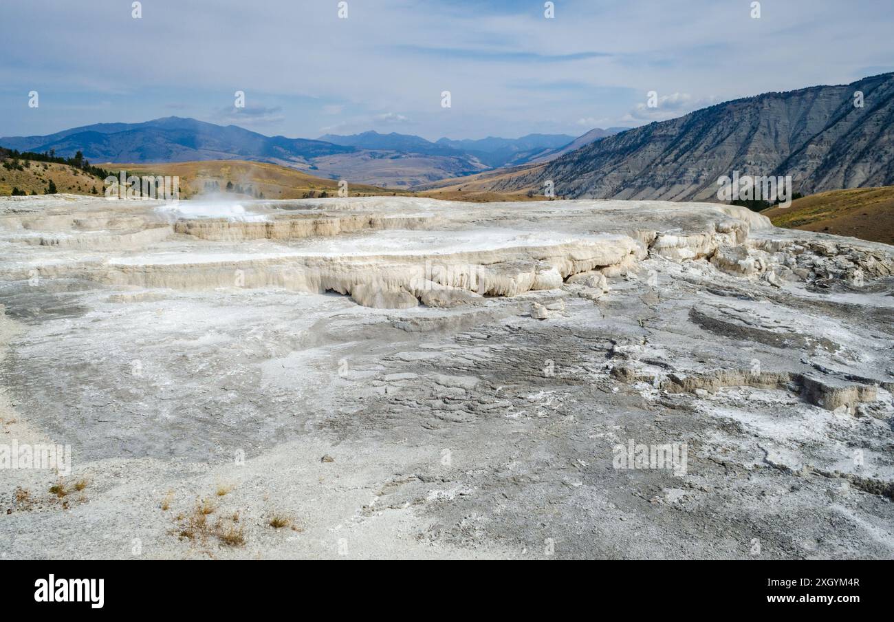 The Minerva Terrace Mammoth Hot Springs Yellowstone National Park ...