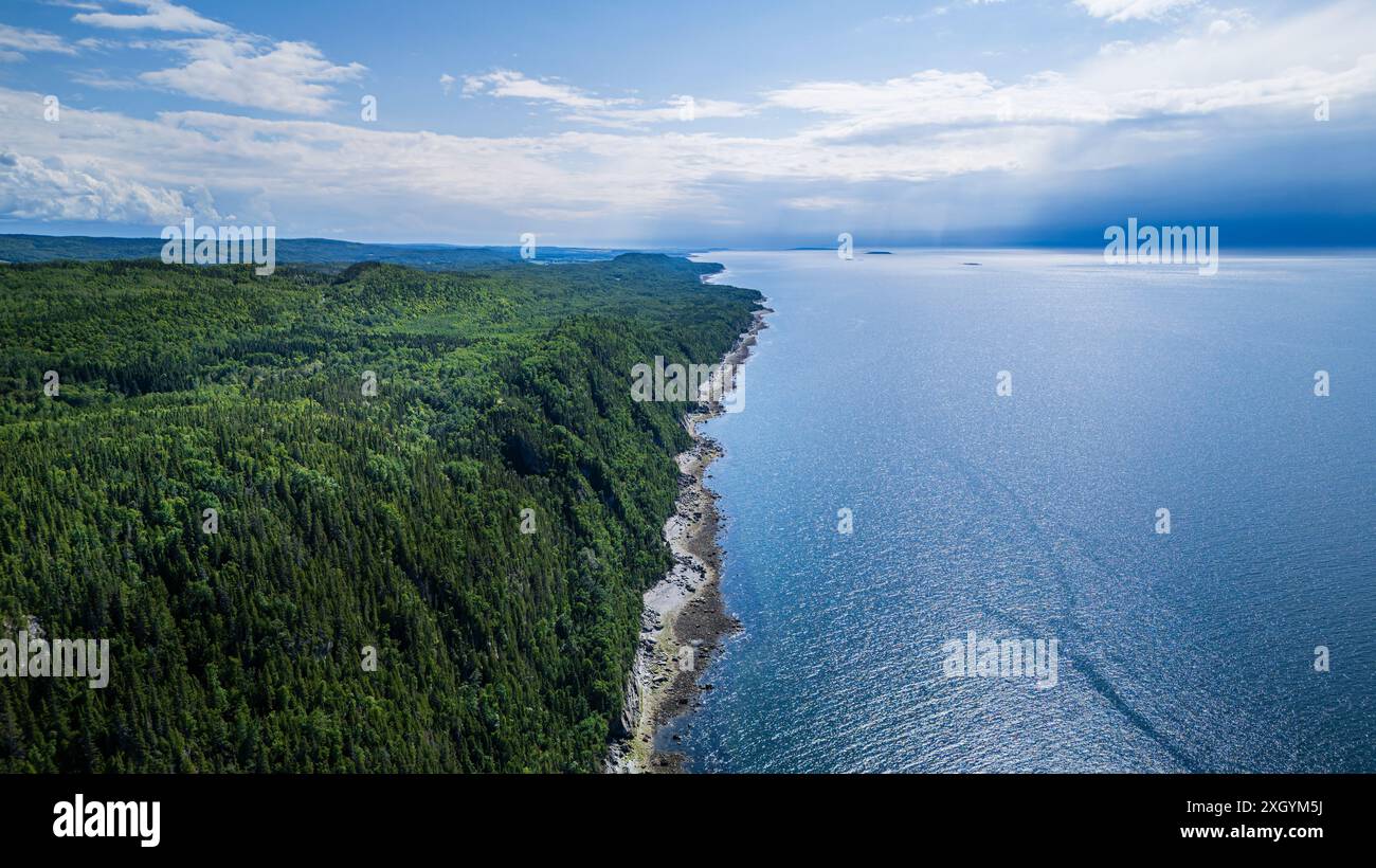 Lower Saint Laurent region landscape, Quebec Stock Photo - Alamy