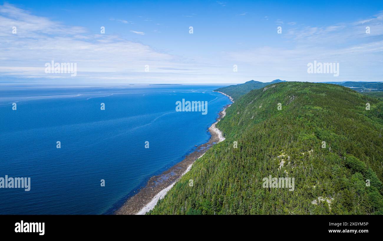 Lower Saint Laurent region landscape, Quebec Stock Photo - Alamy