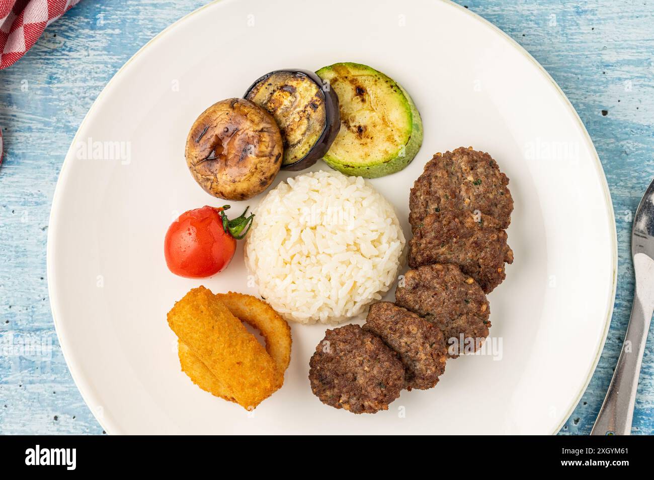 Turkish meatball traditional kofte. Spicy meatballs Kebab or Kebap ...