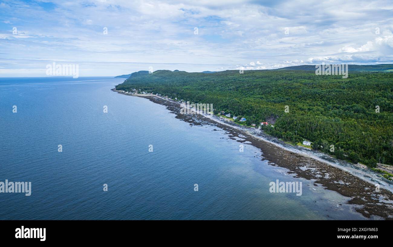 Lower Saint Laurent region landscape, Quebec Stock Photo - Alamy