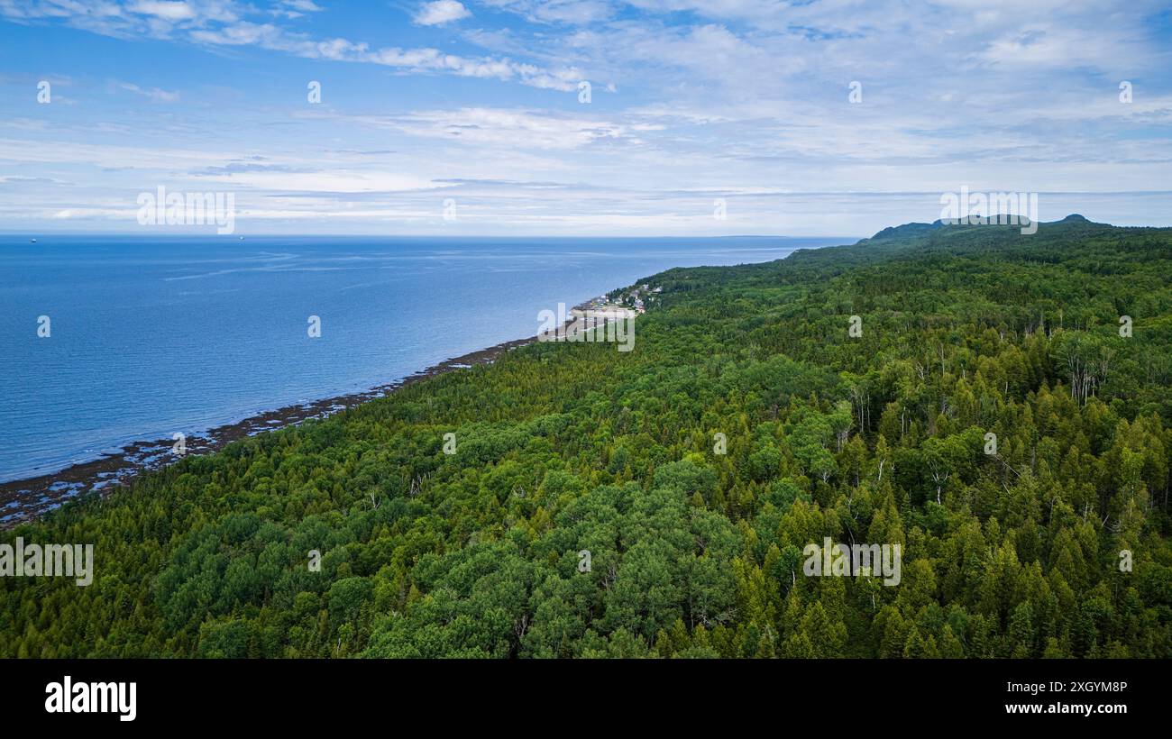 Lower Saint Laurent region landscape, Quebec Stock Photo - Alamy