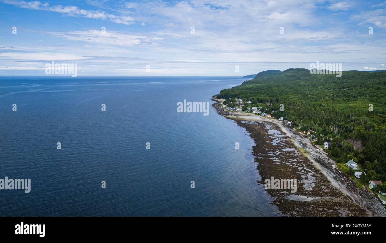Lower Saint Laurent region landscape, Quebec Stock Photo - Alamy