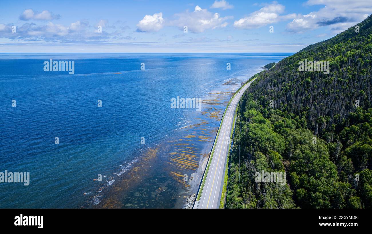 Gaspe Peninsula north coast, Quebec Stock Photo - Alamy