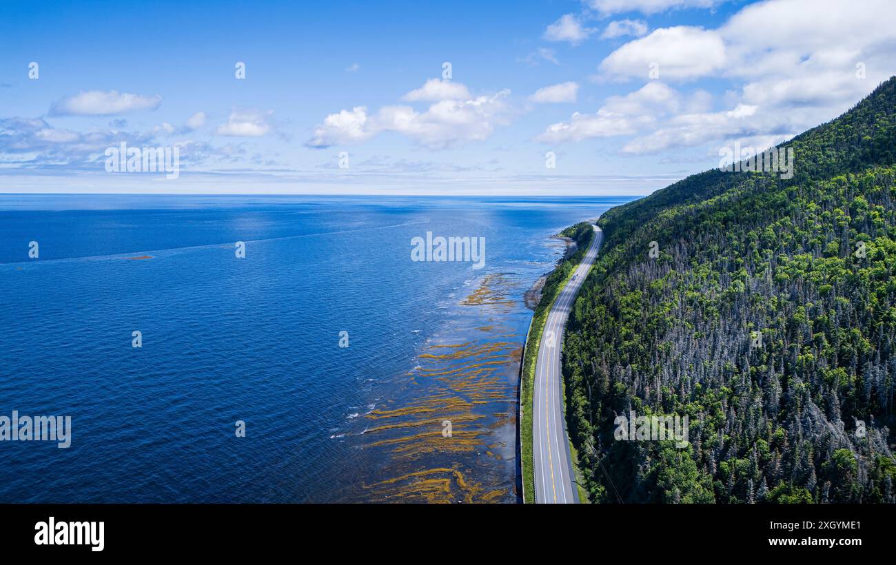 Gaspe Peninsula north coast, Quebec Stock Photo - Alamy