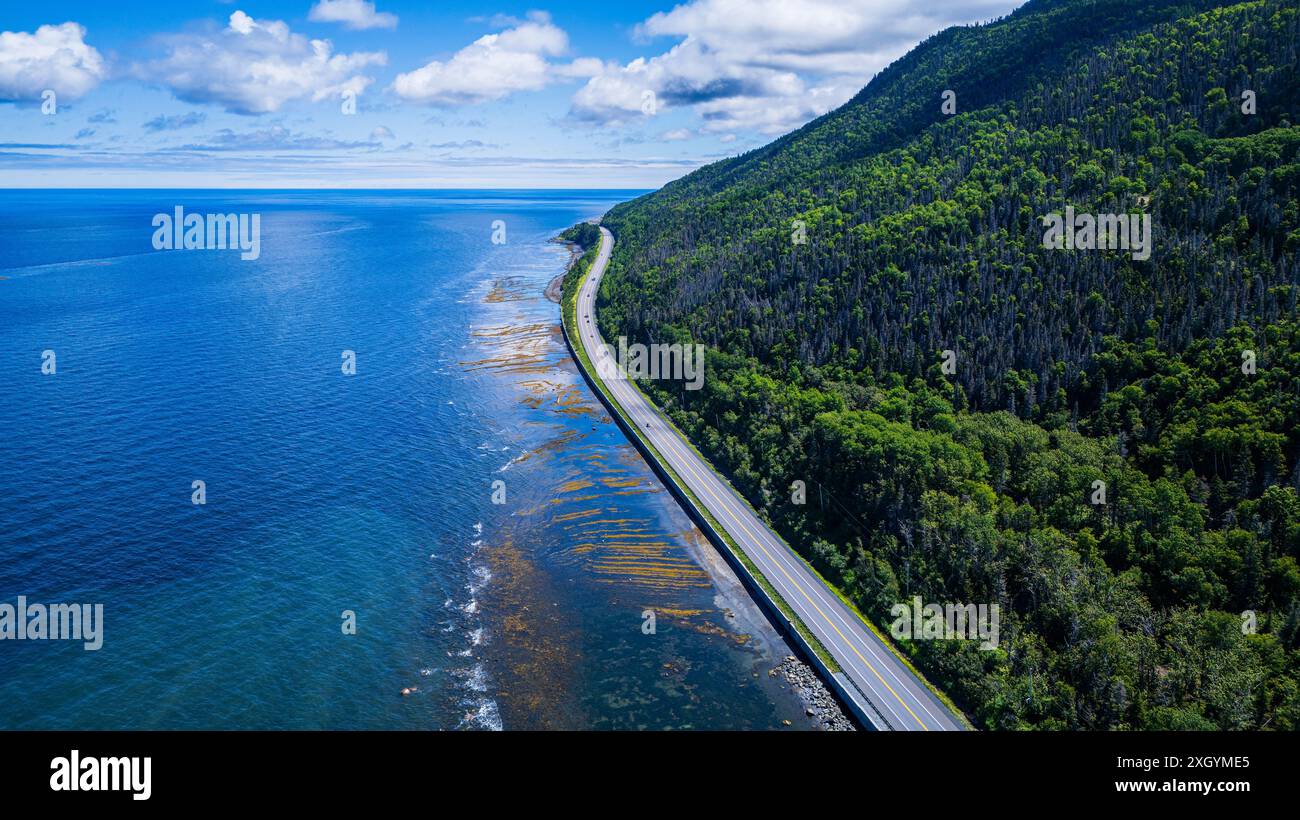 Gaspe Peninsula north coast, Quebec Stock Photo - Alamy