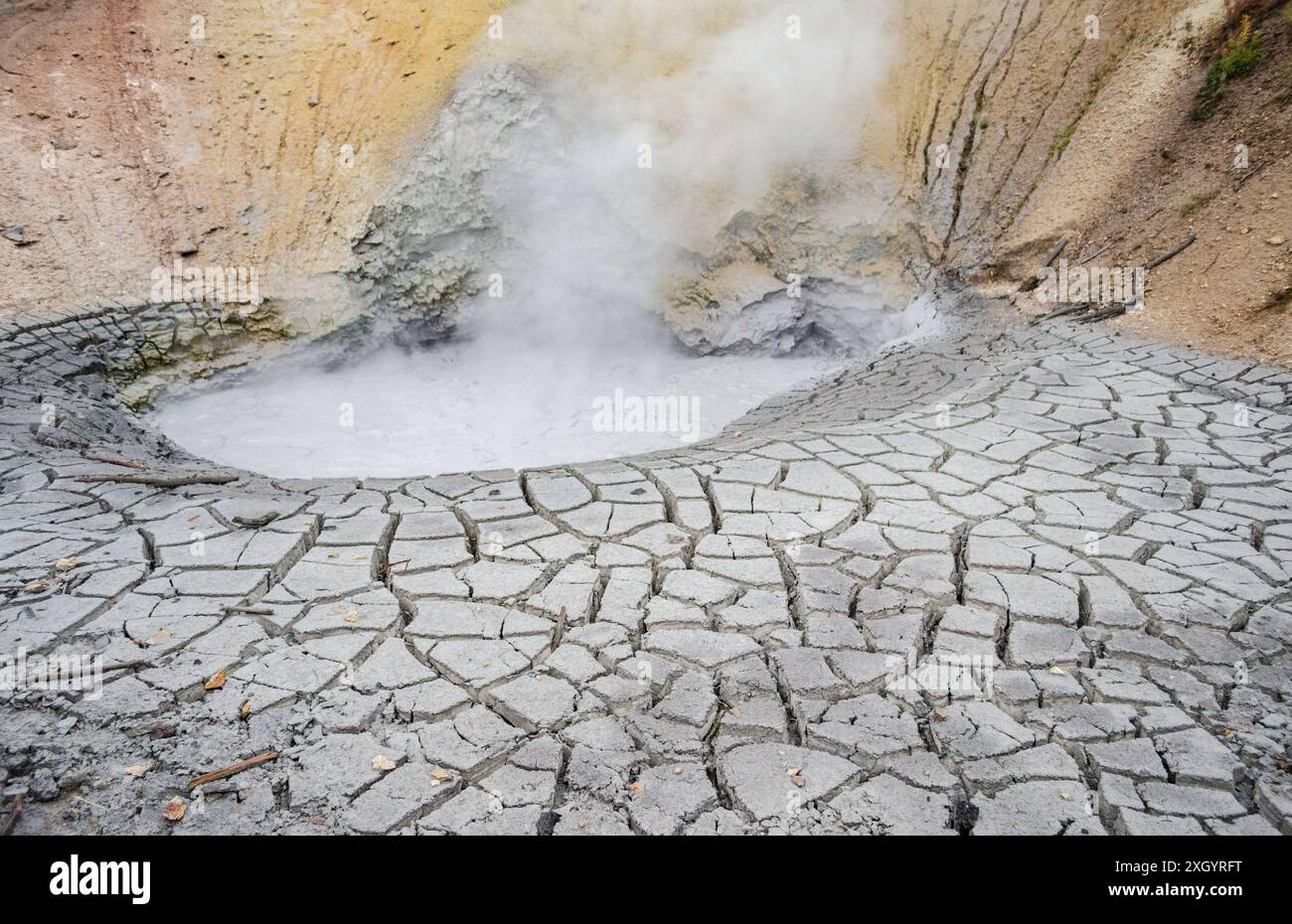 The Mud Volcano at Yellowstone National Park, USA Stock Photo - Alamy