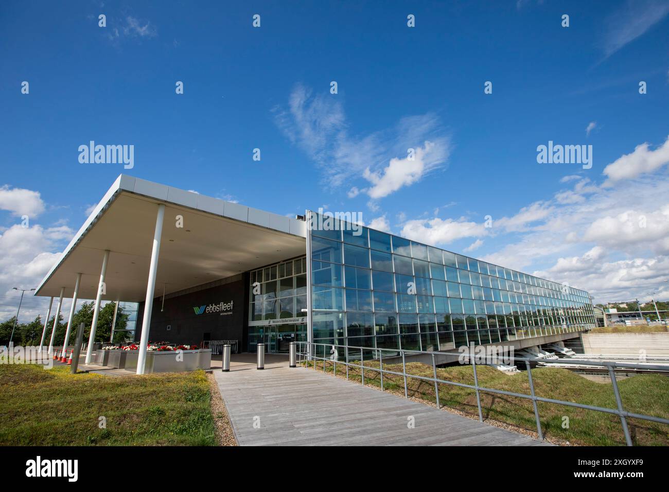 Ebbsfleet International railway station is in Ebbsfleet Valley, Kent ...