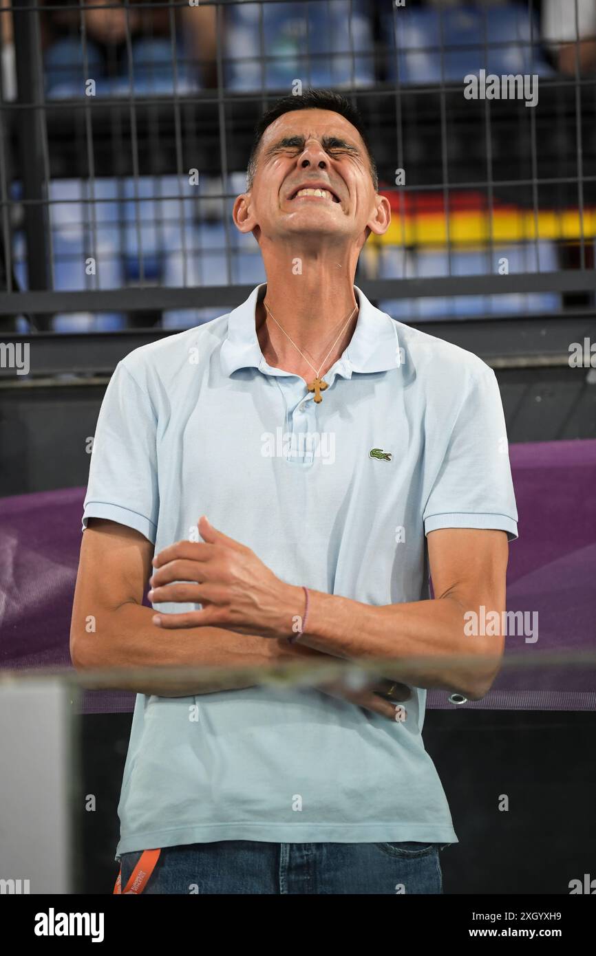 Dragutin Topić coach and farther to Angelina Topić of Serbia who won a ...