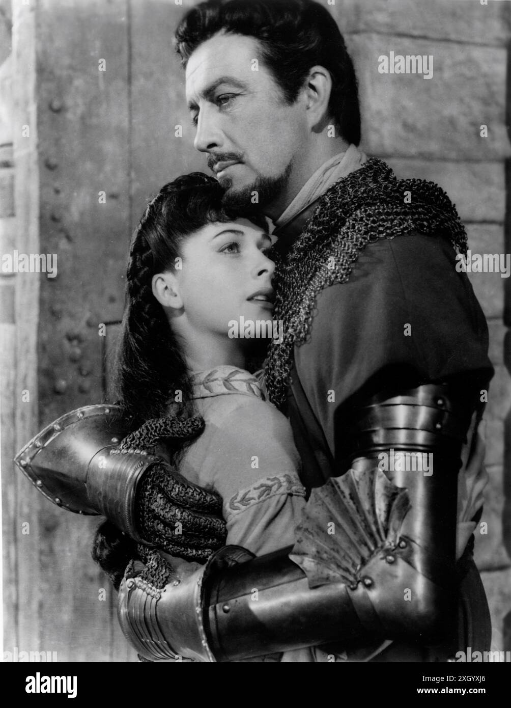 MAUREEN SWANSON as Elaine and ROBERT TAYLOR as Lancelot in KNIGHTS OF ...