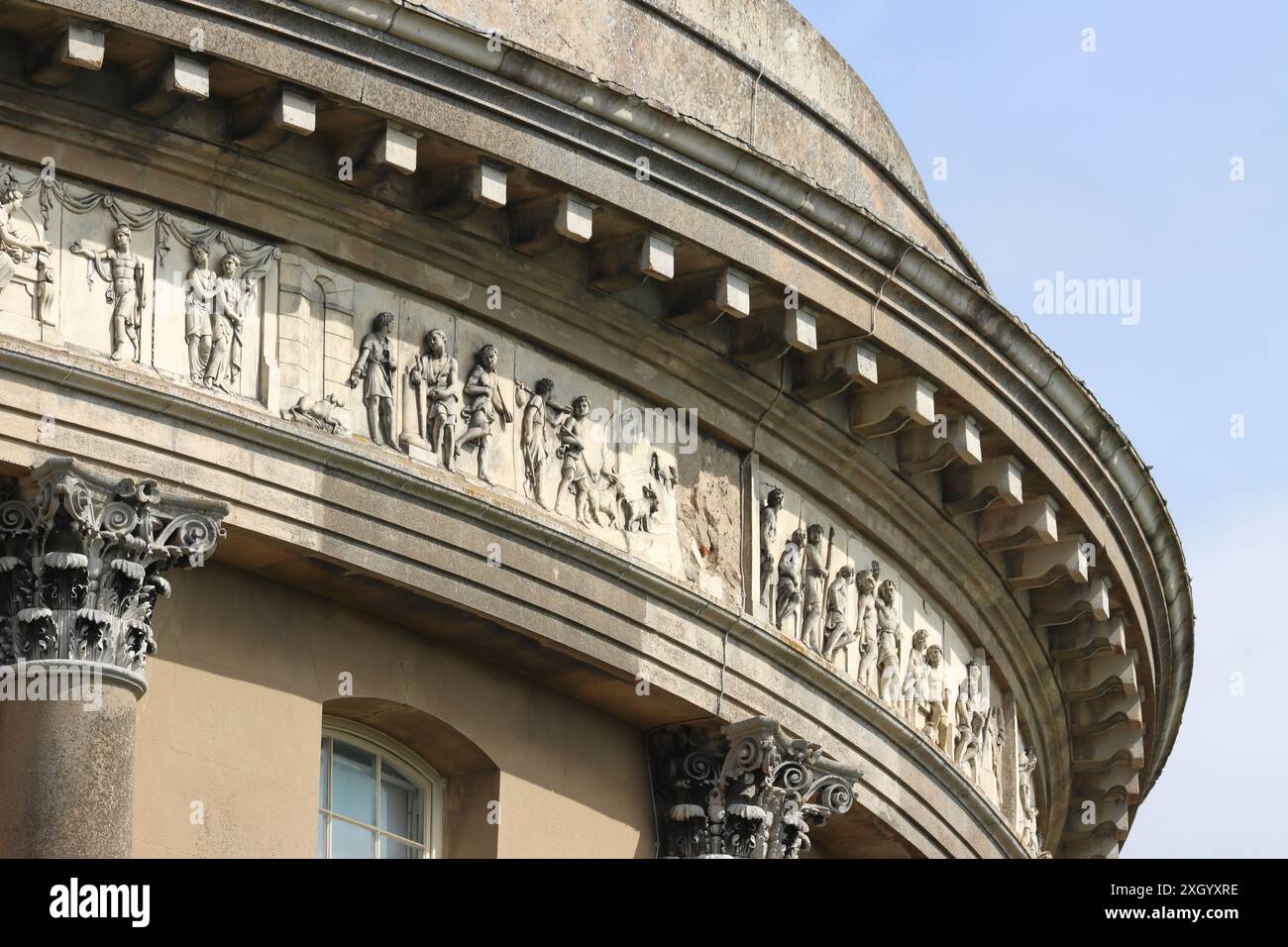 External decoration on The Rotunda of Ickworth House, near Bury St ...