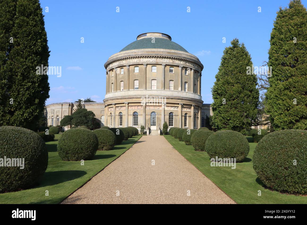 The Rotunda of Ickworth House, near Bury St Edmunds, Suffolk, UK Stock ...
