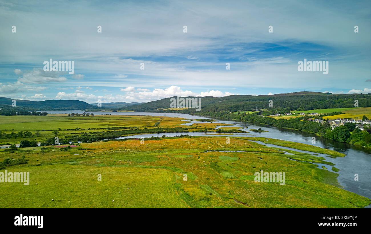 Bonar Bridge Sutherland Scotland in summer the Kyle of Sutherland and ...