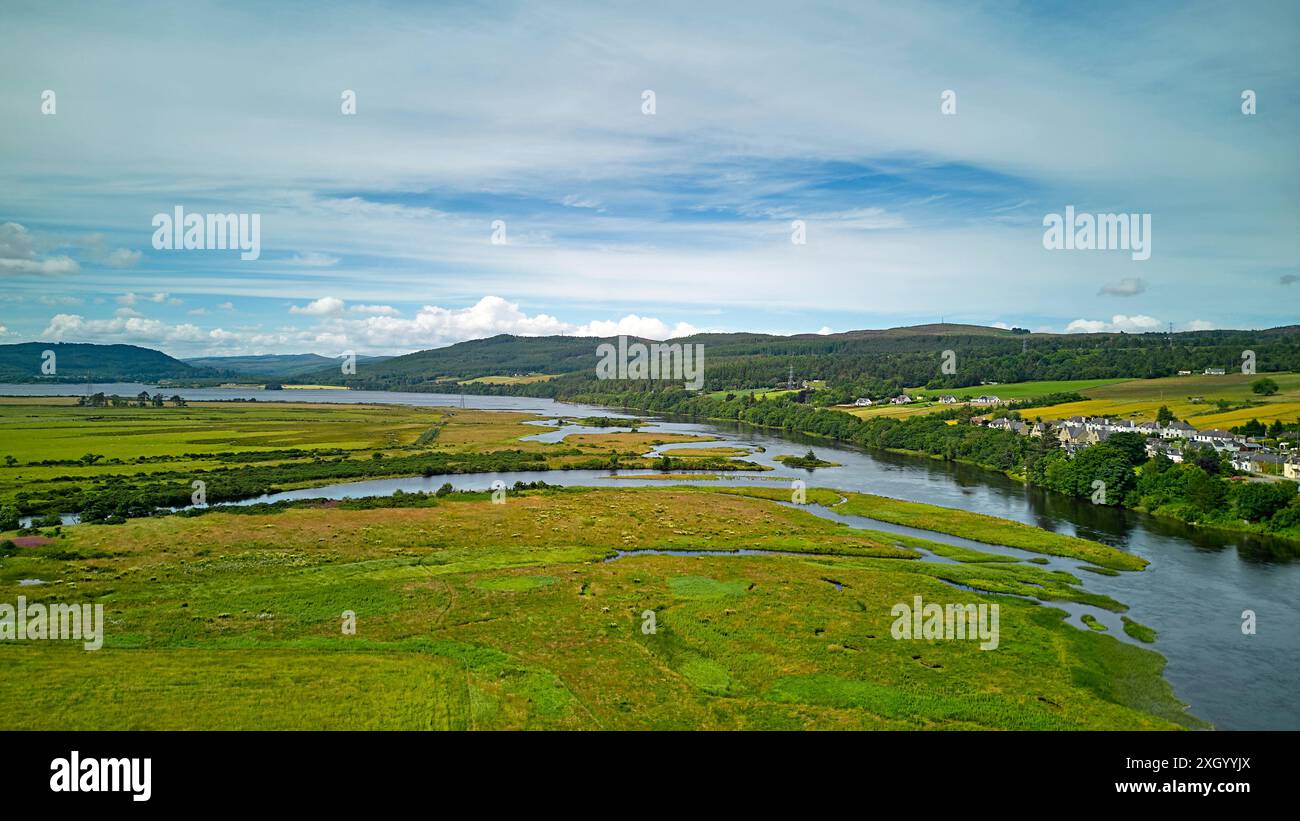 Bonar Bridge Sutherland Scotland in summer the Kyle of Sutherland and ...
