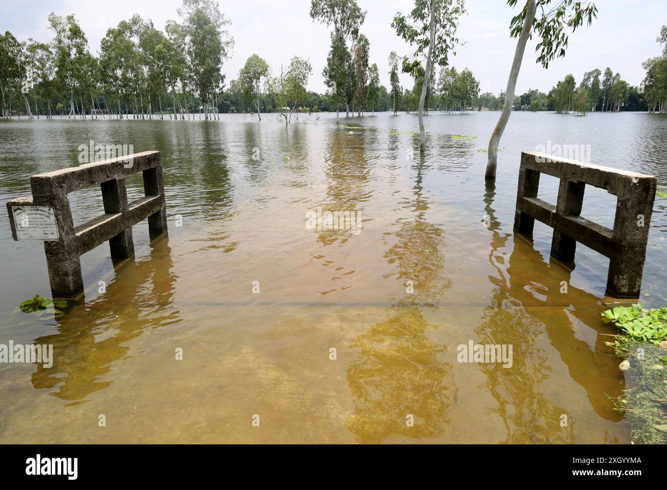 July 11, 2024, Kurigram, Kurigram, Bangladesh: Dharla river in Kurigram ...