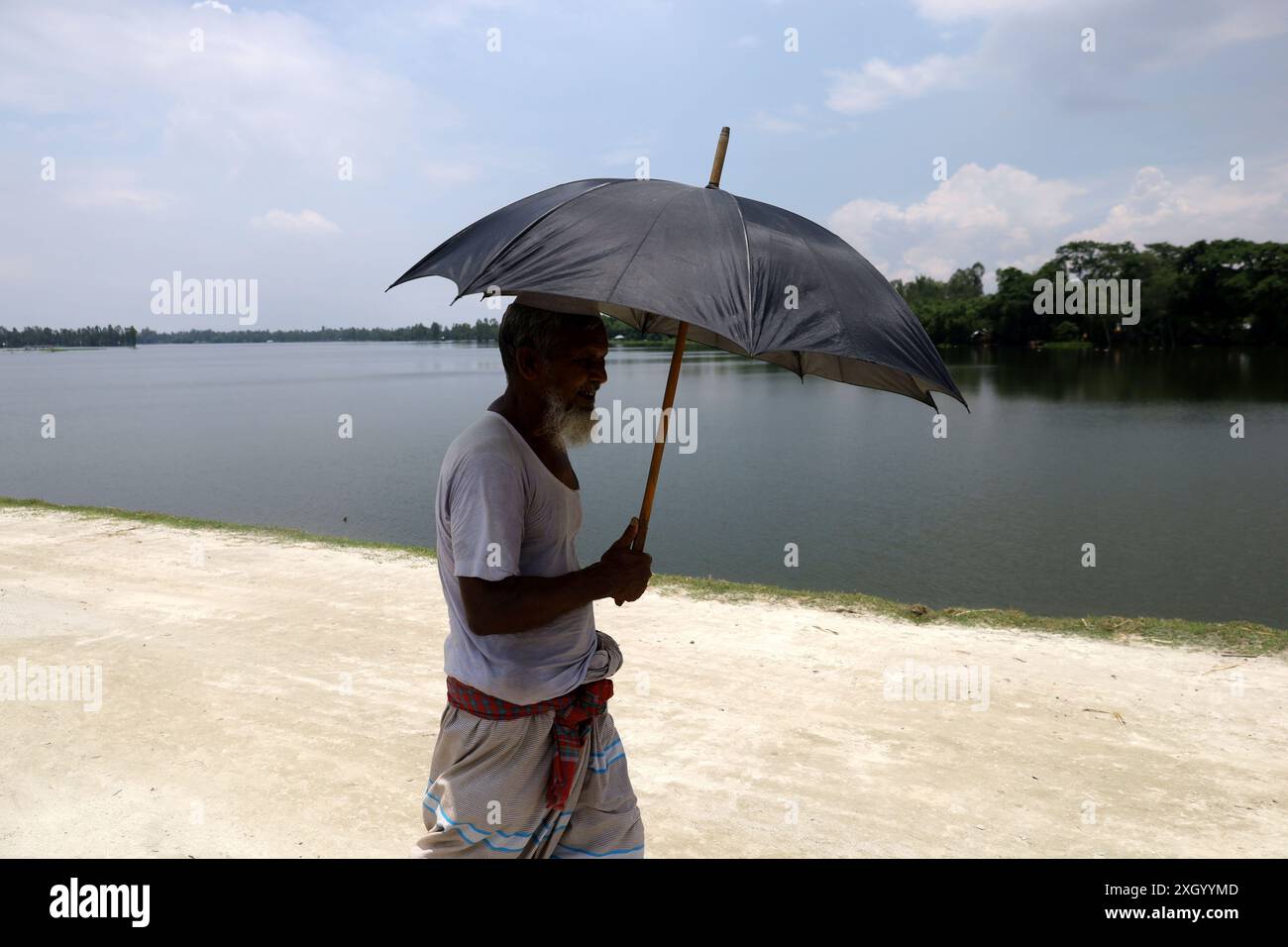July 11, 2024, Kurigram, Kurigram, Bangladesh: Dharla river in Kurigram ...