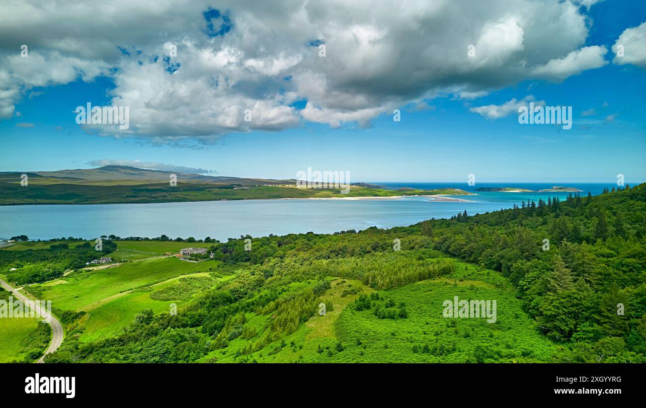 Kyle of Tongue Sutherland Scotland looking across the sea loch in ...