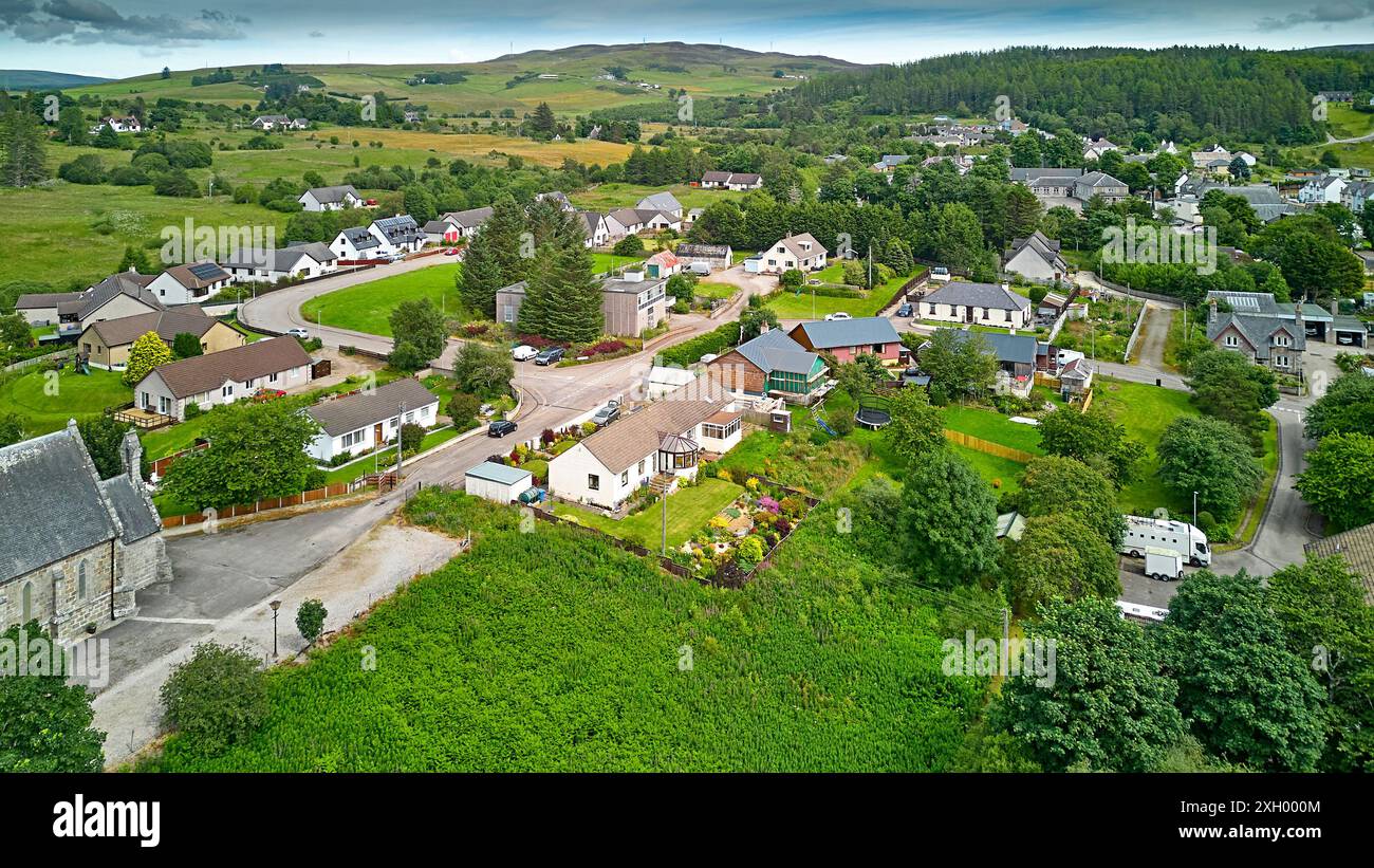 Village lairg loch shin hi-res stock photography and images - Alamy