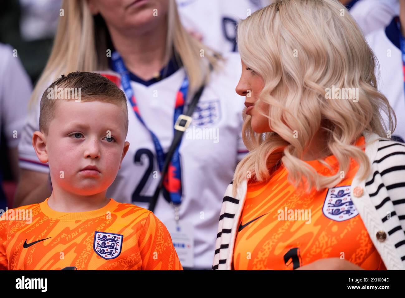 Dusseldorf, Germany. 09th July, 2024. Megan Davison wife of the England ...