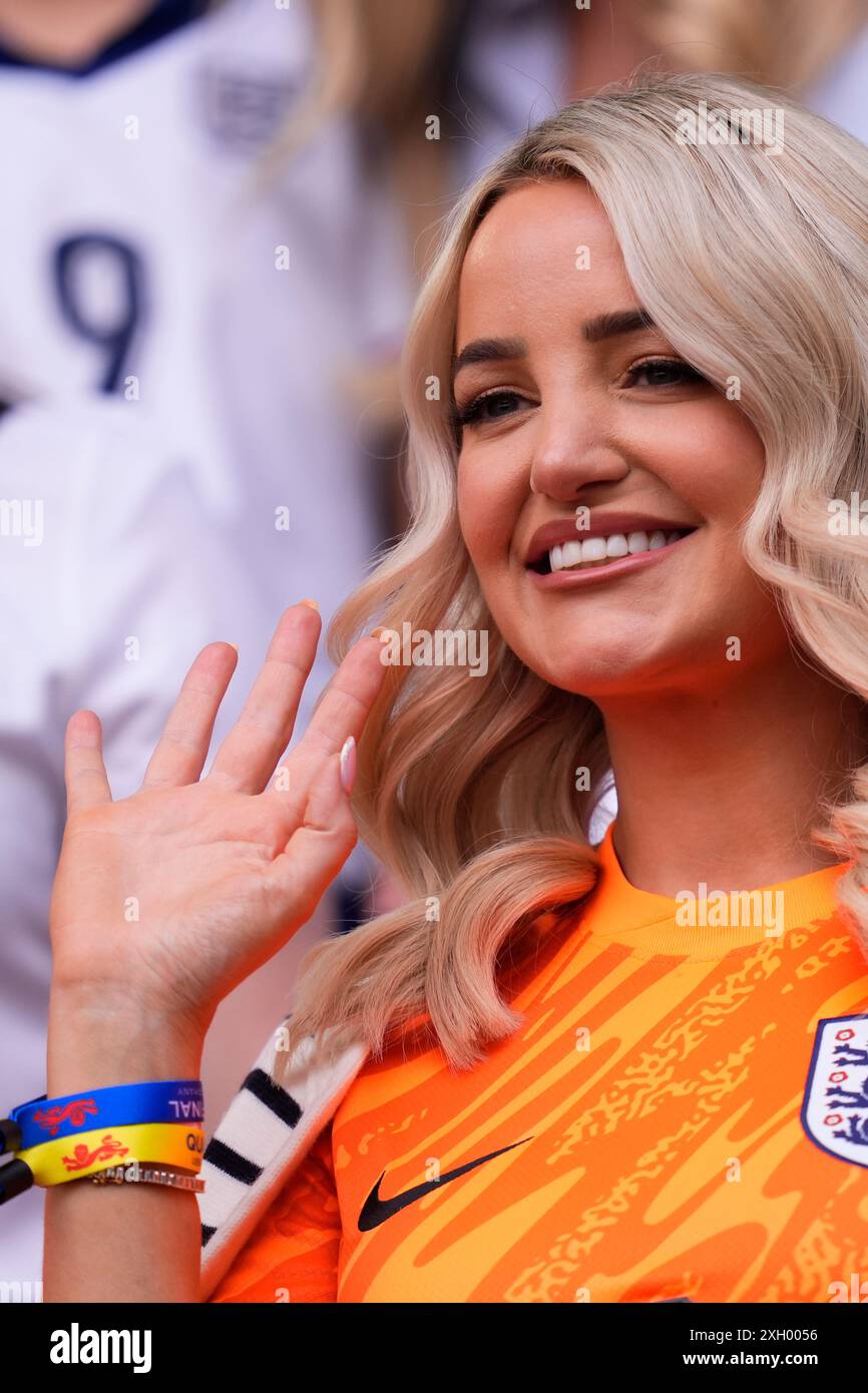 Dusseldorf, Germany. 09th July, 2024. Megan Davison wife of the England ...