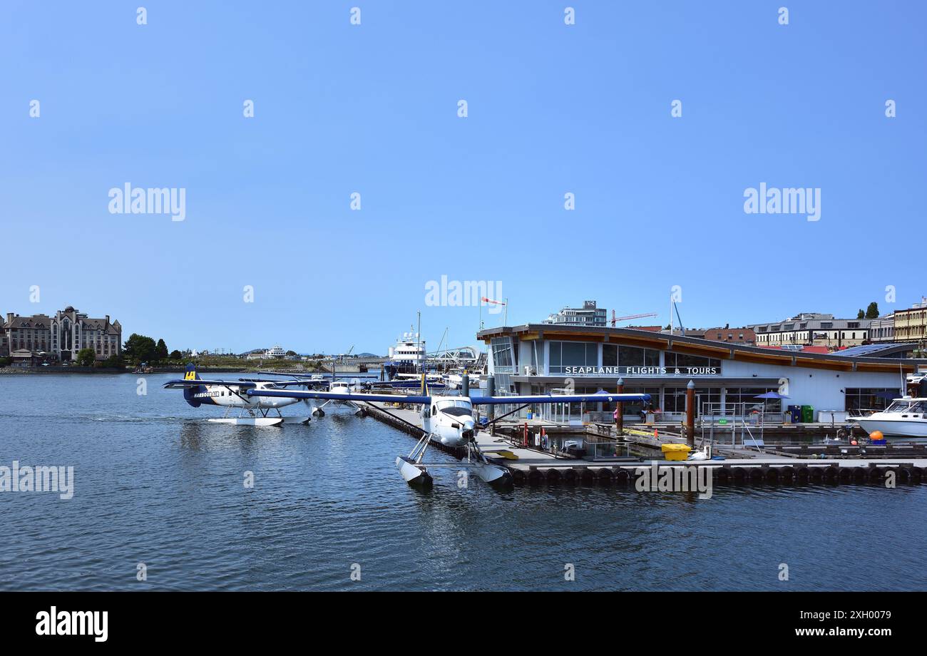 Victoria, Canada - 29th June 2024:Sea plane arriving at the seaplane ...