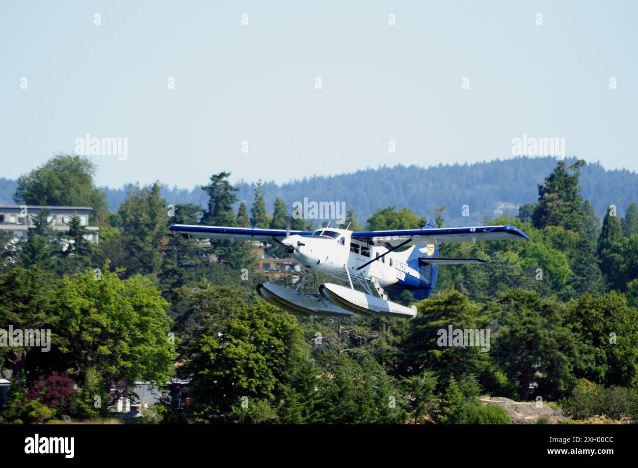 Victoria, Canada - 23rd June 2024:Sea plane from Saltspring Air coming ...