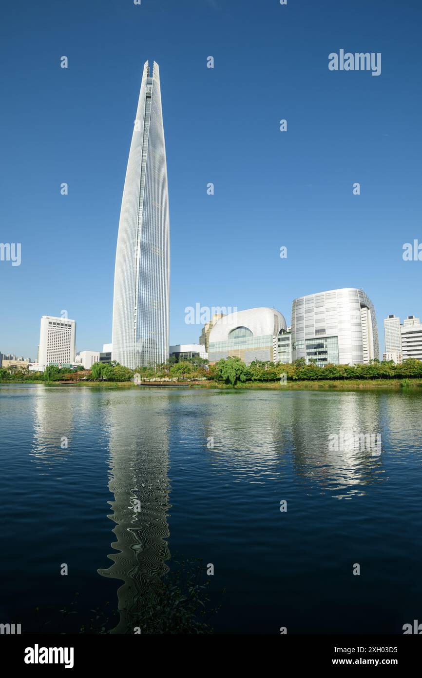 Amazing view of skyscraper and other modern buildings at downtown of ...