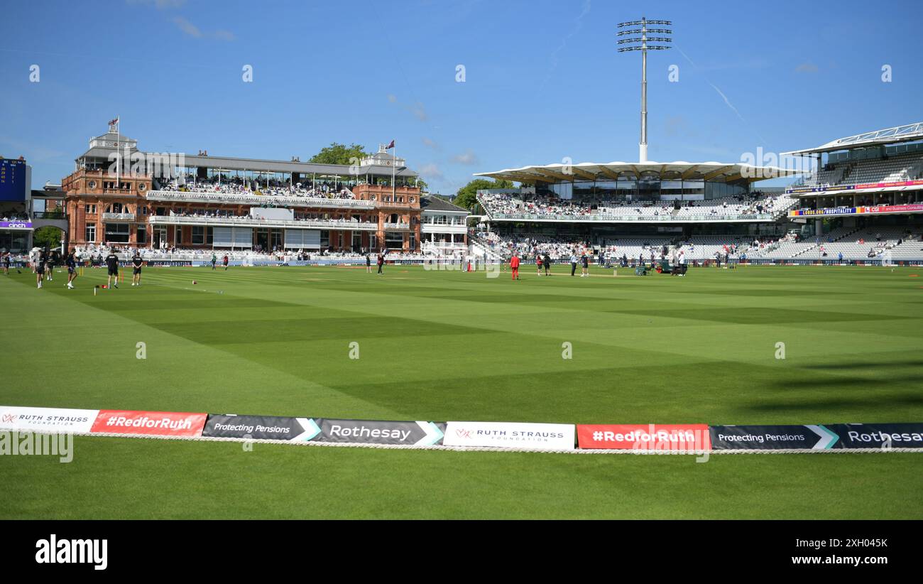 London, England. 11th July 2024. A general view of Lord’s Cricket ...