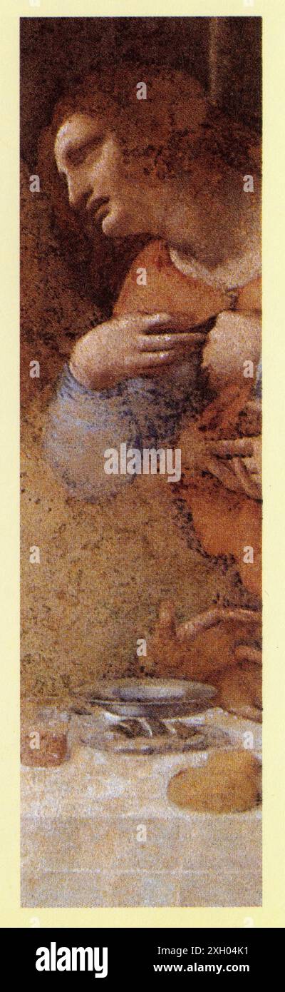LEONARDO DA VINCI. DAS ABENDMAHL. 1495-1497. OL UND TEMPERA AUF MAUERWERK Stock Photo - Alamy