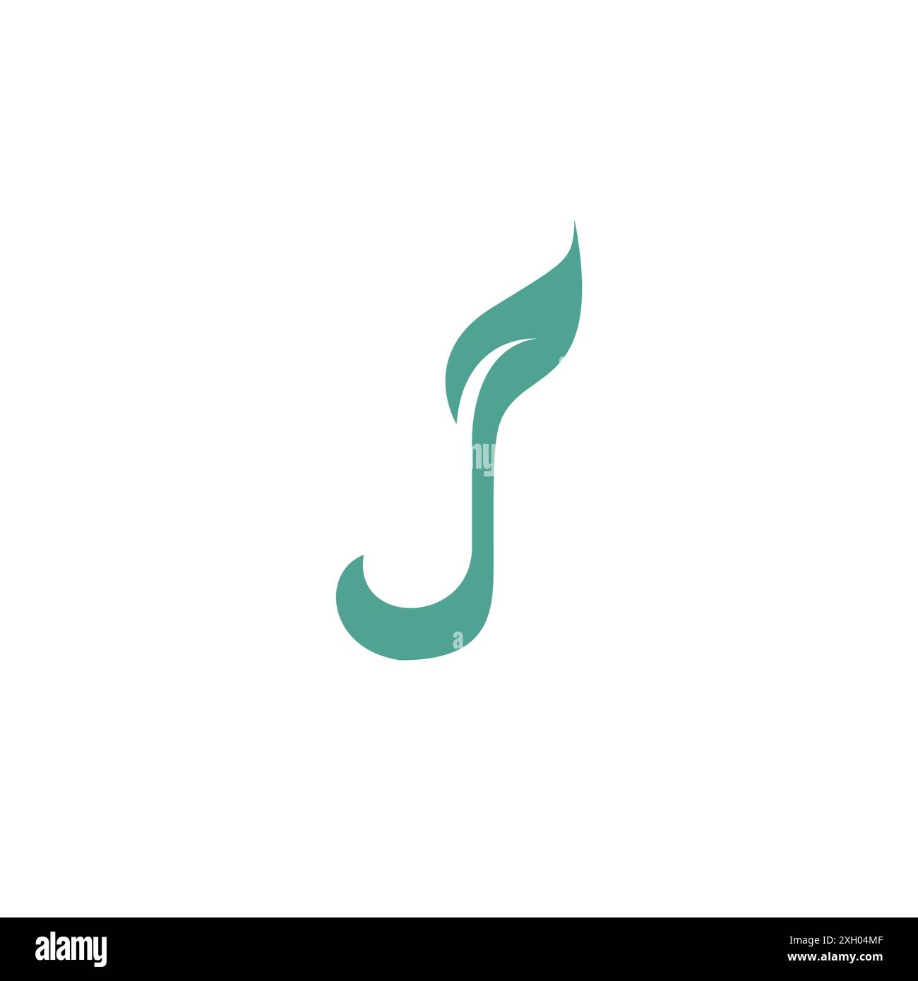 Letter J Leaf Logo Vector. Growth Plant Icon Stock Vector Image & Art ...