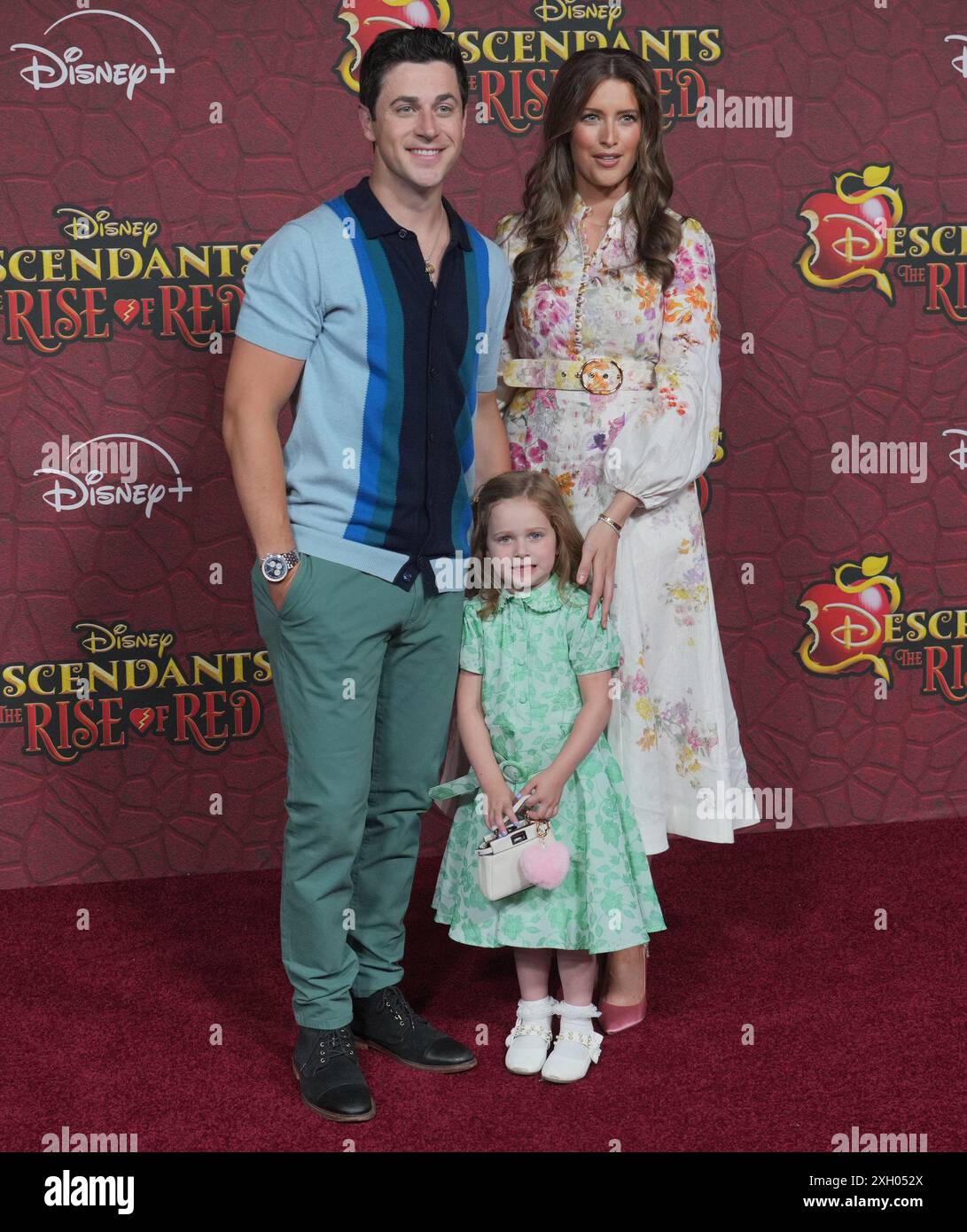 Los Angeles, USA. 10th July, 2024. (L-R) David Henrie, Daughter Pia and ...