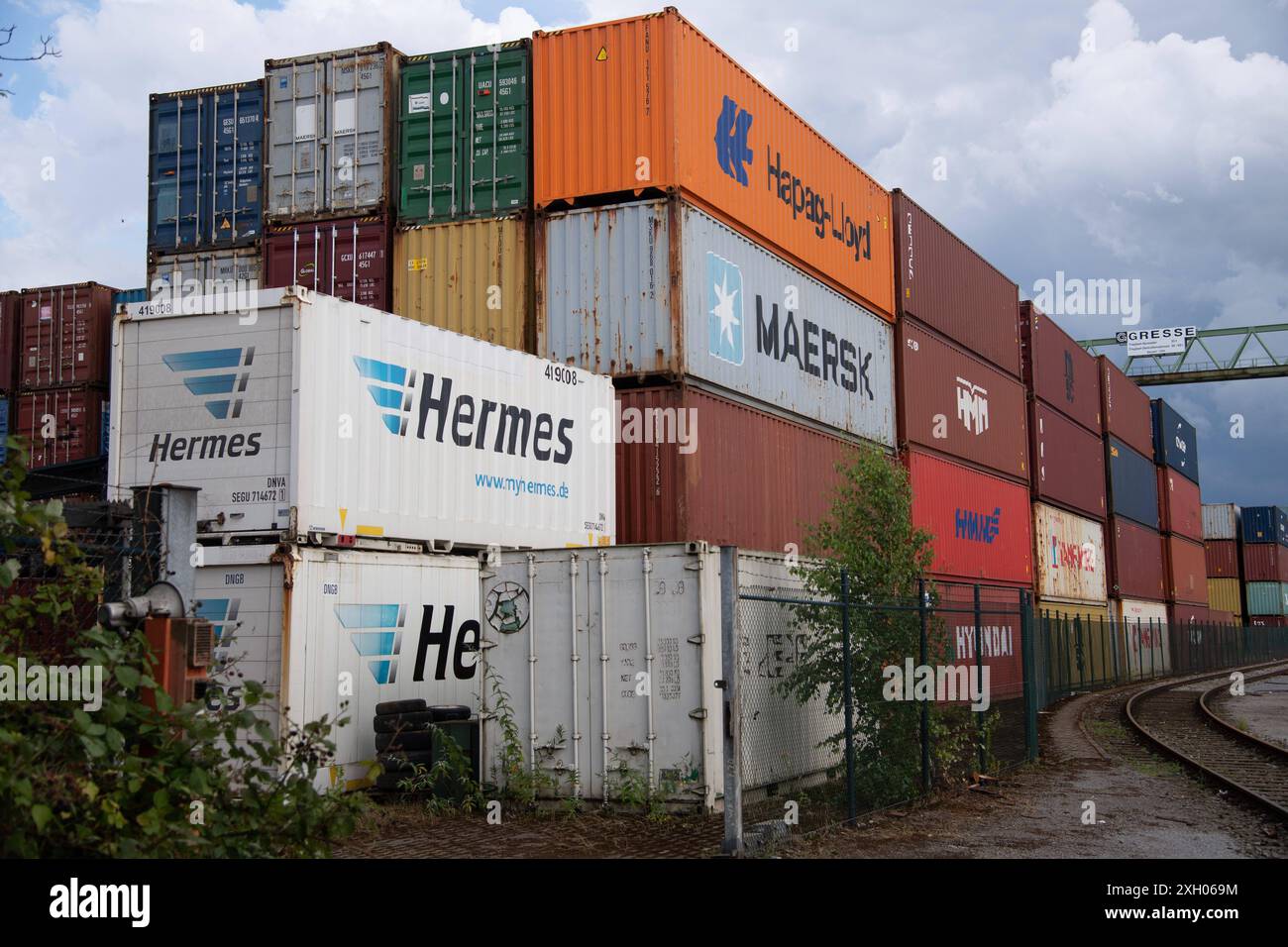 Container im Dortmunder Hafen bei CTD, Container Transport Dienst ...