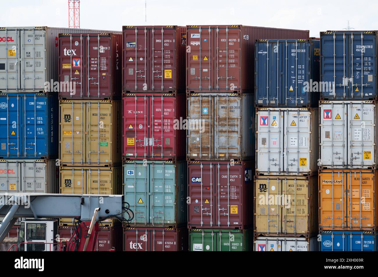 Container im Dortmunder Hafen bei CTD, Container Transport Dienst ...