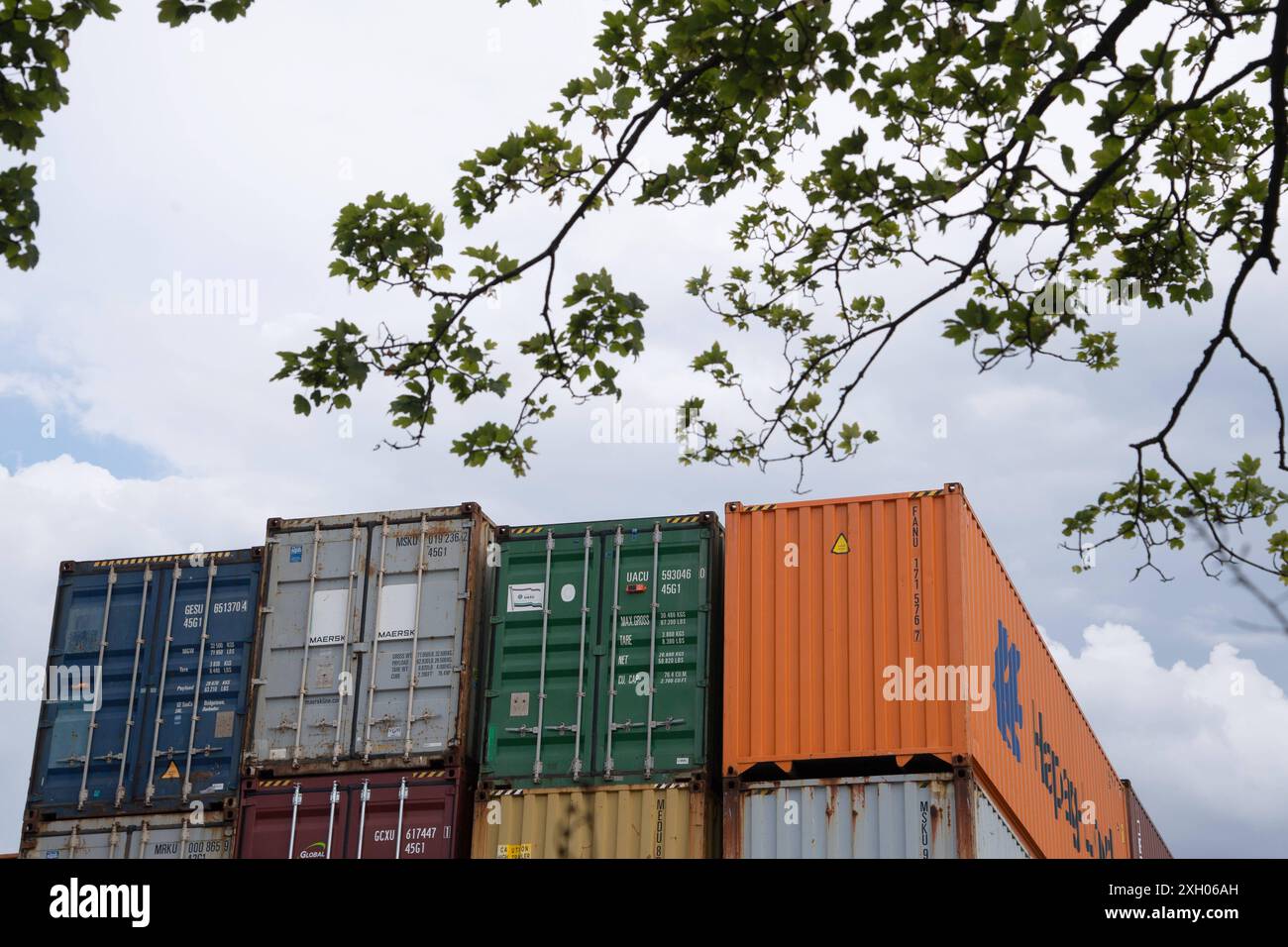 Container im Dortmunder Hafen bei CTD, Container Transport Dienst ...