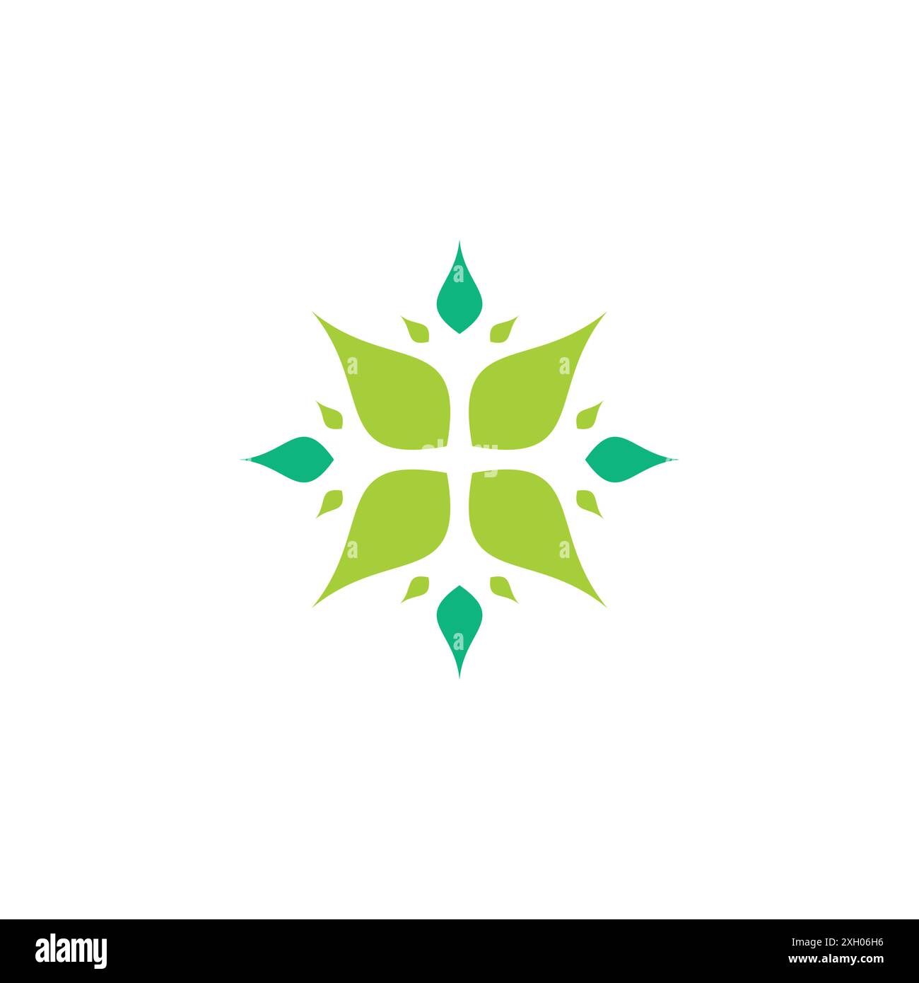 Leaves Logo vector. Circle Leaf Icon. Nature Organic Design Stock ...