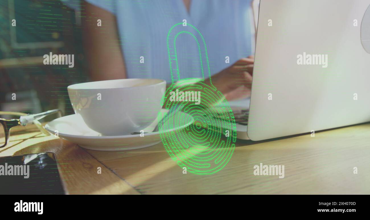 Fingerprinted padlock hi-res stock photography and images - Alamy