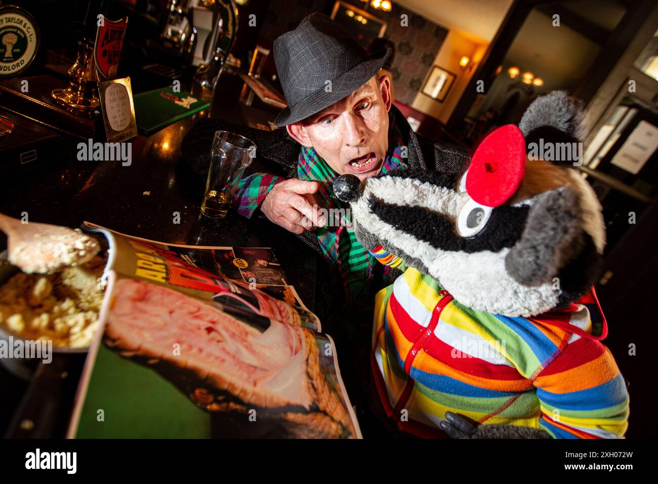 Bodger and Badger Bodger & Badger portraits Stock Photo - Alamy