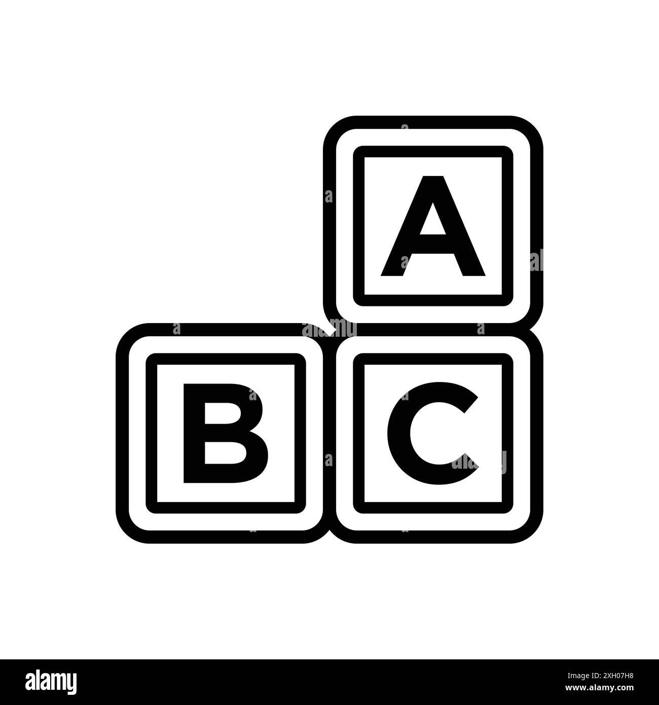 abc cubes icon vector design template in white background Stock Vector ...